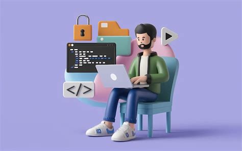 Premium Photo Digital Wizardry Programmer Engaged In Coding On Computer