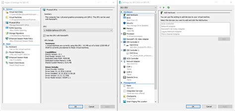 Running Default Template Of Windx On Hyper V Vm Works But Wingl Gives