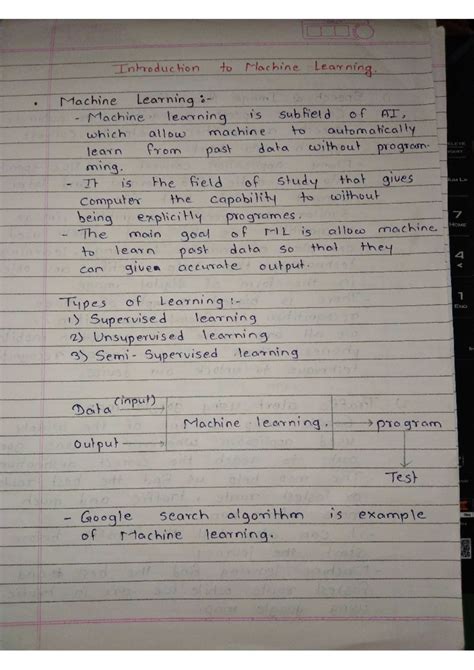 Unit 4 Introduction To Ml Notes Artificial Intelligence And Machine