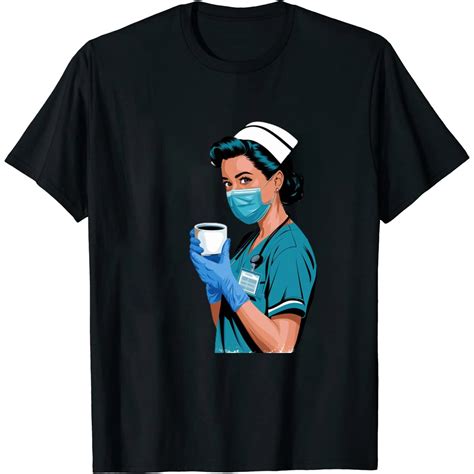 Coffee Scrubs And Rubber Gloves Pediatric Squad Nurse Ati Occupational