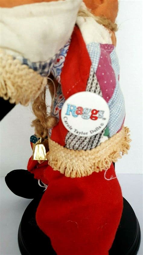 Carole Taylor Raggs Rag Doll Santa Claus Antique Patchwork Quilt Coat