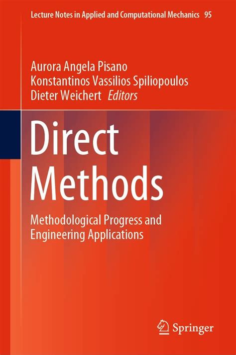 Direct Methods Methodological Progress And Engineering Applications 1st Edition Premiumjs Store