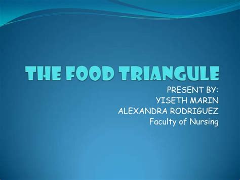 The Food Triangule 2 Pptx