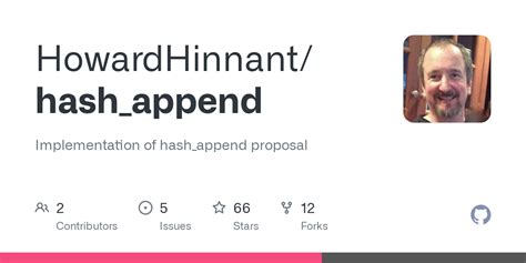 github howardhinnant hash append implementation of hash append proposal