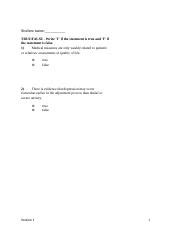 Taylor Ce Version Docx Babe Name TRUE FALSE Write T If The Statement Is True And F