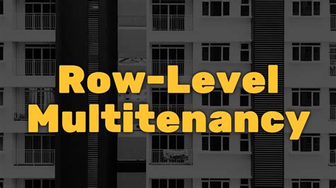 Row Level Multitenancy With Actsastenant Gorails