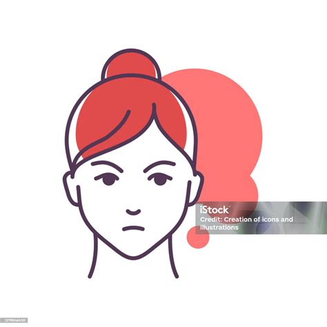 인간의 느낌 선 색 아이콘을 부러워 합니다 감정 스케치 요소를 묘사 하는 어린 소녀의 얼굴입니다 청록색 배경에 귀여운 캐릭터 윤곽선 벡터 그림입니다 개념에 대한 스톡 벡터