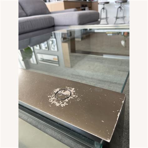 Restoration Hardware Glass Rectangular Coffee Table Aptdeco