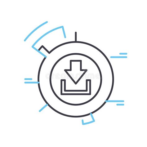 Download Line Icon Outline Symbol Vector Illustration Concept Sign Stock Vector