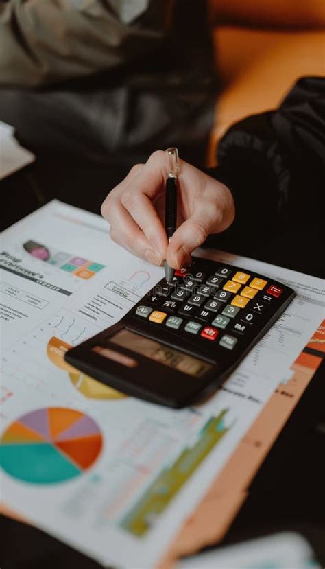 Financial Analysis With Calculator And Graph For Business Strategy And Decision Making Stock
