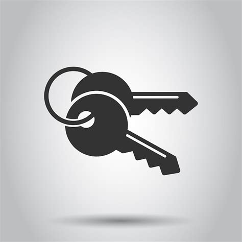 Premium Vector Key Icon In Flat Style Password Vector Illustration On White Isolated