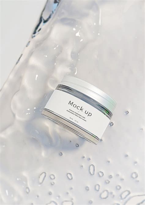 화장품 목업 Psd 파일 로션 및 페이스 크림 제품 목업 이미지 유토이미지 상세페이지 베이직샵 그래픽 22735906