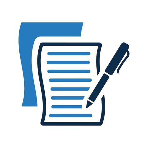 Premium Vector Editorial Notes Writer Icon