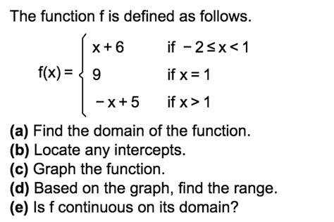 Solved The Function F Is Defined As Follows X If Chegg Com