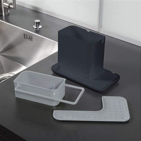 Joseph Joseph Sink Area Tidy Caddy Sink Organizer Grey Kitchen Stuff Plus