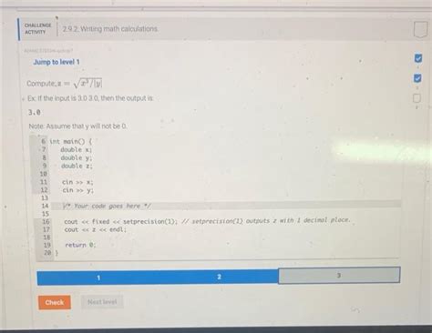 Solved Jump To Level Compute Z X Y Ex If The Input Is Chegg