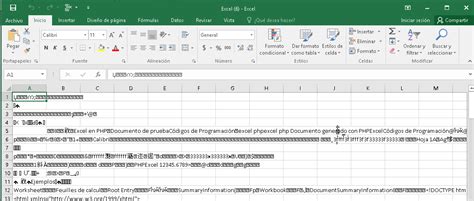 php el formato y la extensión excel xls no coinciden stack