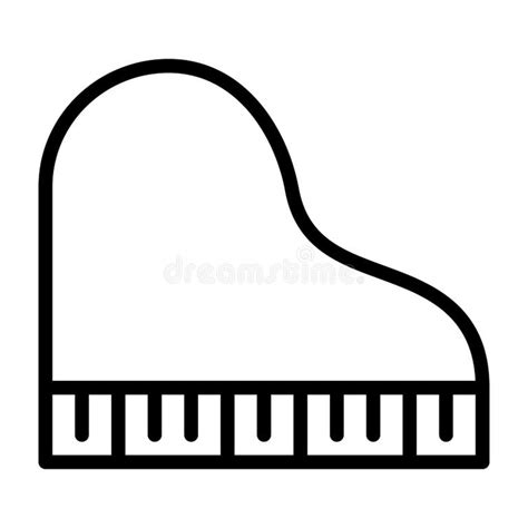 Piano Icon Vector Lassical Music Illustration Sign Solfeggio Symbol Music Logo Notes Web