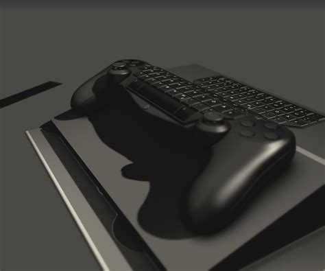 Gamepad Keyboard Hybrid Idea Free 3d Model Cgtrader