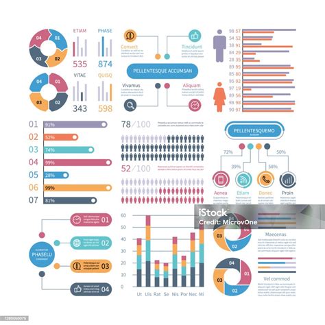 인포그래픽 그래프 비즈니스 차트 프로세스 인포차트 다이어그램 옵션 순서도와 사람 아이콘 벡터 재무 인포그래픽 요소 0명에 대한 스톡 벡터 아트 및 기타 이미지 Istock