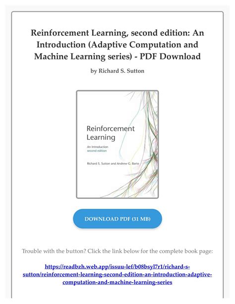 Pdf Reinforcement Learning Second Edition An Introduction Adaptive Computation And Machine