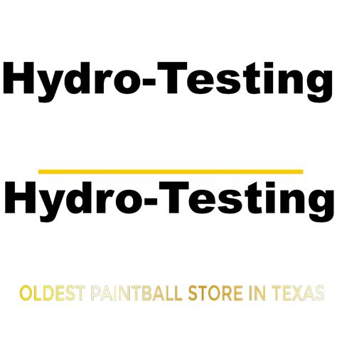 Hydro Testing Paintball Store Inc