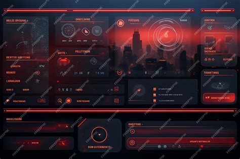 Control Panel Ui Elements Kit Premium Ai Generated Image