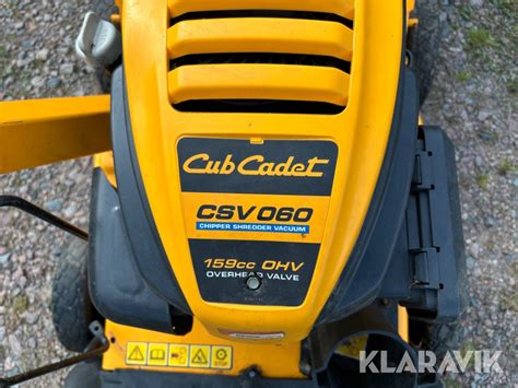 Lövsug Cub Cadet Csv 060 Högsby Klaravik Auktioner