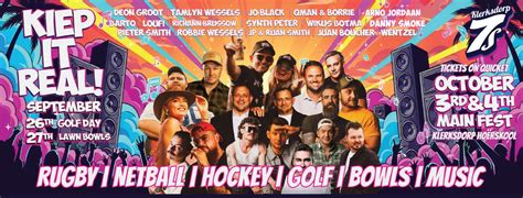 Klerksdorp Sevens Festival 2025 Klerksdorp Hoërskool 3 October To 4