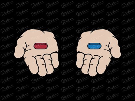Blue Pill Or Red Pill Digital Design Download Etsy