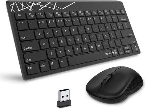 Rapoo Wireless Keyboard And Mouse Set Compact 2 4g India Ubuy