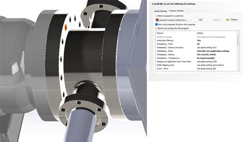 not getting full screen anti aliasing r solidworks