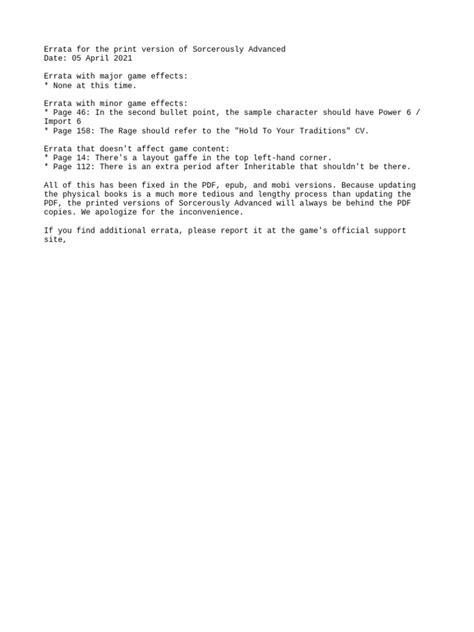 Errata To Print Version Pdf