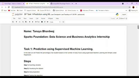 data science and business analytics internship at the sparks foundation