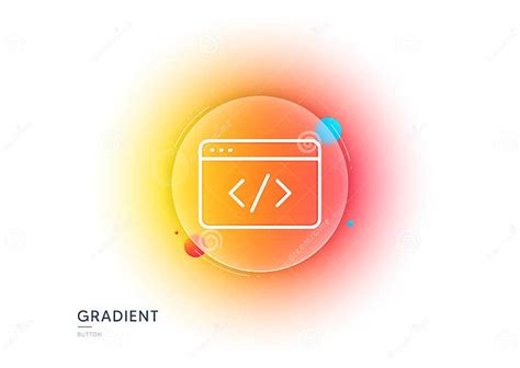 Seo Script Line Icon Web Programming Sign Traffic Management