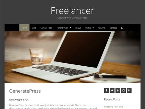 Freelancer WordPress Theme Themeshunter