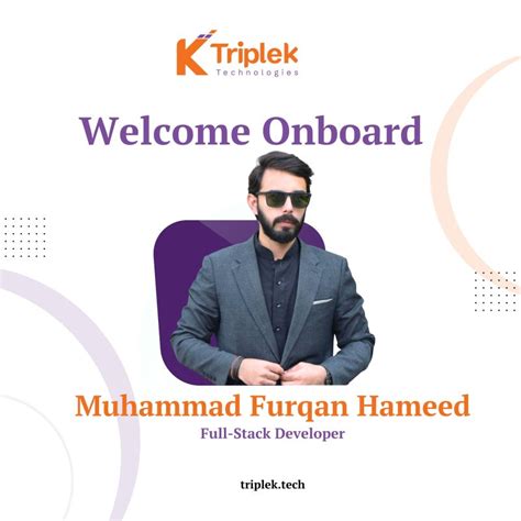 Triplek Technologies On Linkedin Welcomeonboard Congratulations Fullstackdeveloper Hiring