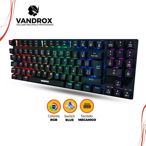 Teclado Mecanico Vandrox One Shot Rgb Inversionesalcoser Sac
