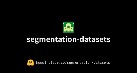segmentation datasets segmentation datasets