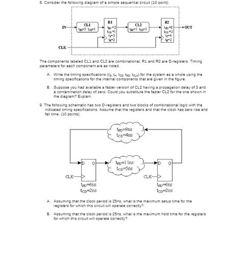 Solved Consider The Following Diagram Of A Simple Sequential Circuit Course Hero