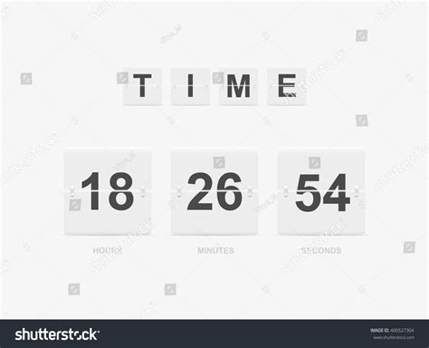 Countdown Board Timer Stock Vector Royalty Free 400527304