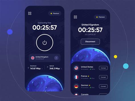 Vpn App Ui Animation By Adom On Dribbble