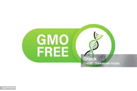 녹색 색 Gmo 무료 엠블럼 배지 로고 아이콘 벡터 스톡 일러스트레이션입니다 무료에 대한 스톡 벡터 아트 및 기타 이미지 무료 유전자 변형 100 Istock