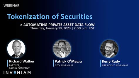 Tokenization Of Securities Automating Private Asset Data Flow