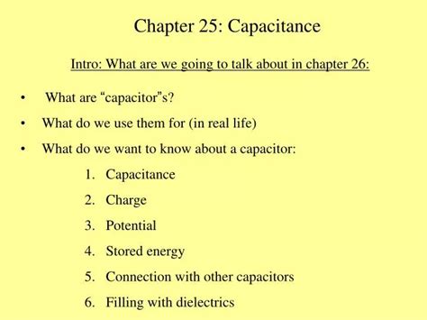 Ppt Chapter 25 Capacitance Powerpoint Presentation Free Download Id 3802157