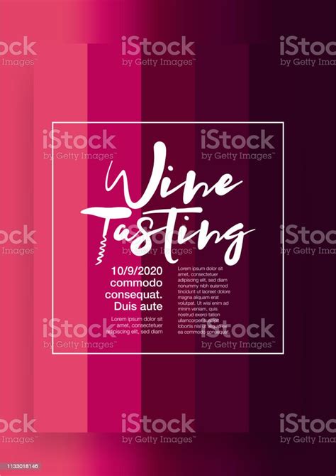 와인 이벤트 파티 축 하 또는 프리 젠 테이 션을 위한 디자인 배경 와인 색상 그라데이션 및 컬러 줄무늬 그라데이션에 대한 스톡