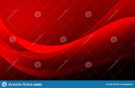 Red Lines Curves Wave Abstract Technologybackground Stock Illustration Illustration Of