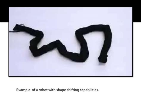 Metamorphic Robots Pptx Robotics Technology And Computing
