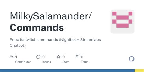 Github Milkysalamander Commands Repo For Twitch Commands Nightbot