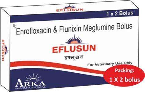 Enrofloxacin And Flunixin Meglumine Bolus Prescription Packaging Type Box At ₹ 150 Piece In